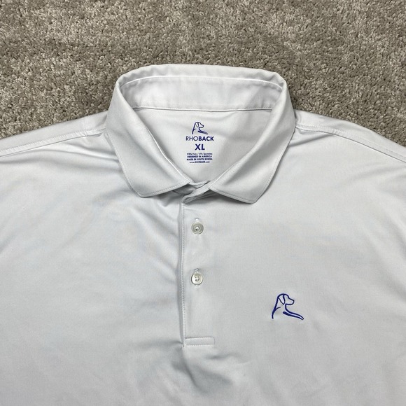 Rhoback | Shirts | Rhoback Polo Shirt Mens Xl Gray Golf Performance ...